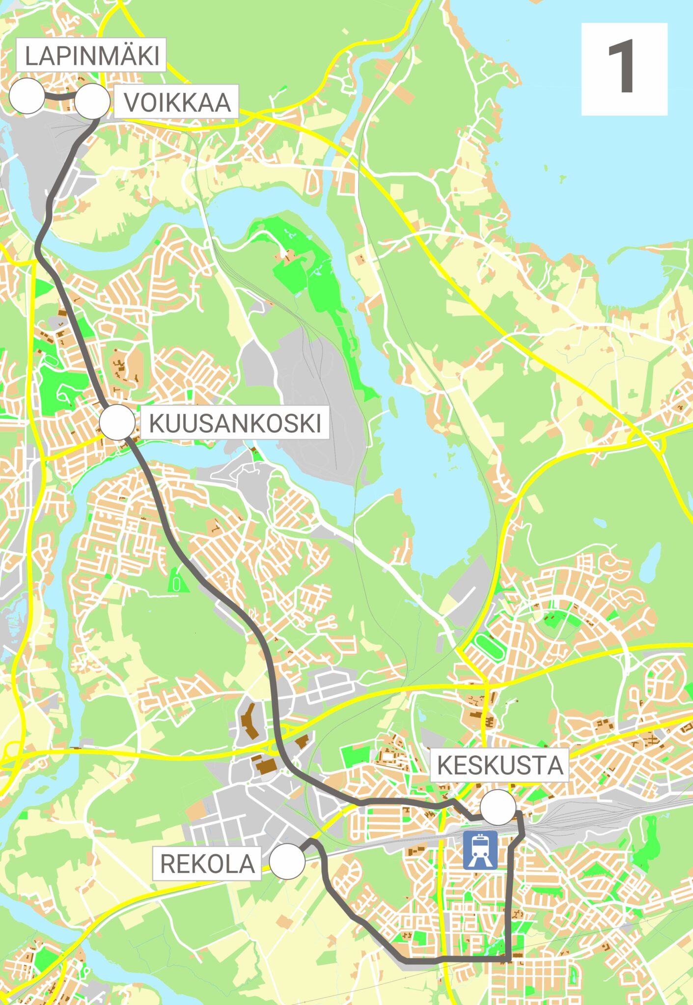 Uusi bussilinjasto esittelyssä: Runkolinja 1 - Kouvolan kaupunki